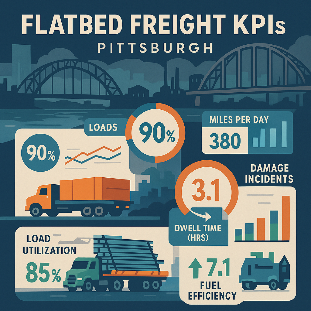 Top KPIs for Monitoring Flatbed Freight Performance Around Pittsburgh - On Remote